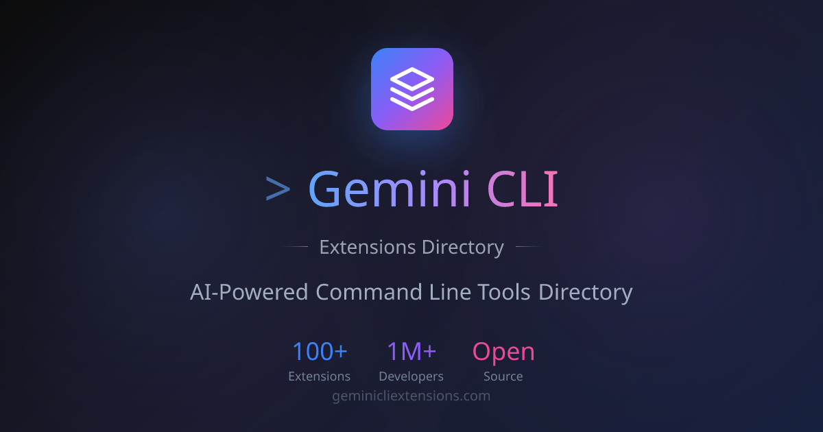 Gemini CLI Extensions - AI-Powered Command Line Tools Directory